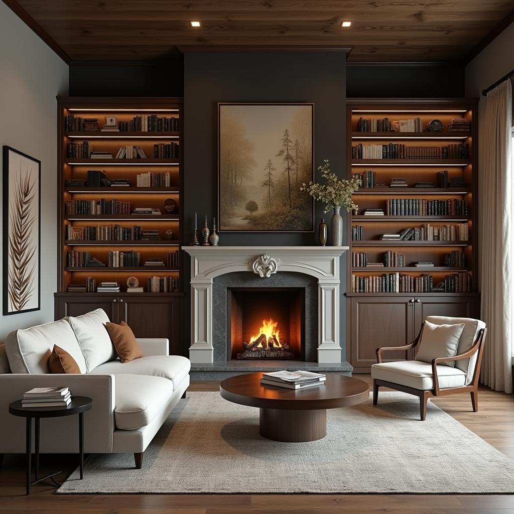 30 Dreamy Home Library Ideas for Book Lovers - Top Cascade Flare