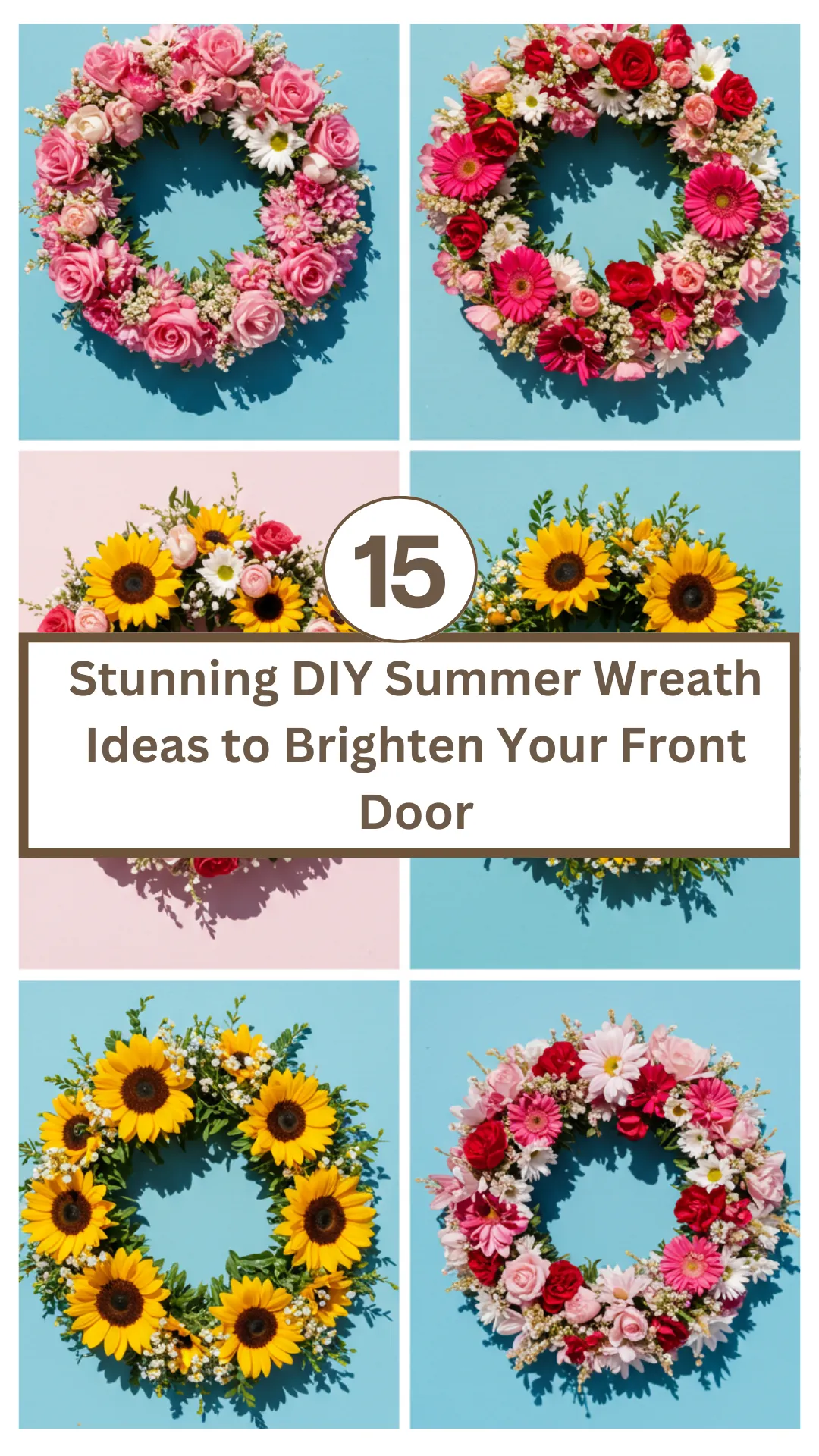 15 Stunning DIY Summer Wreath Ideas to Brighten Your Front Door - Top ...