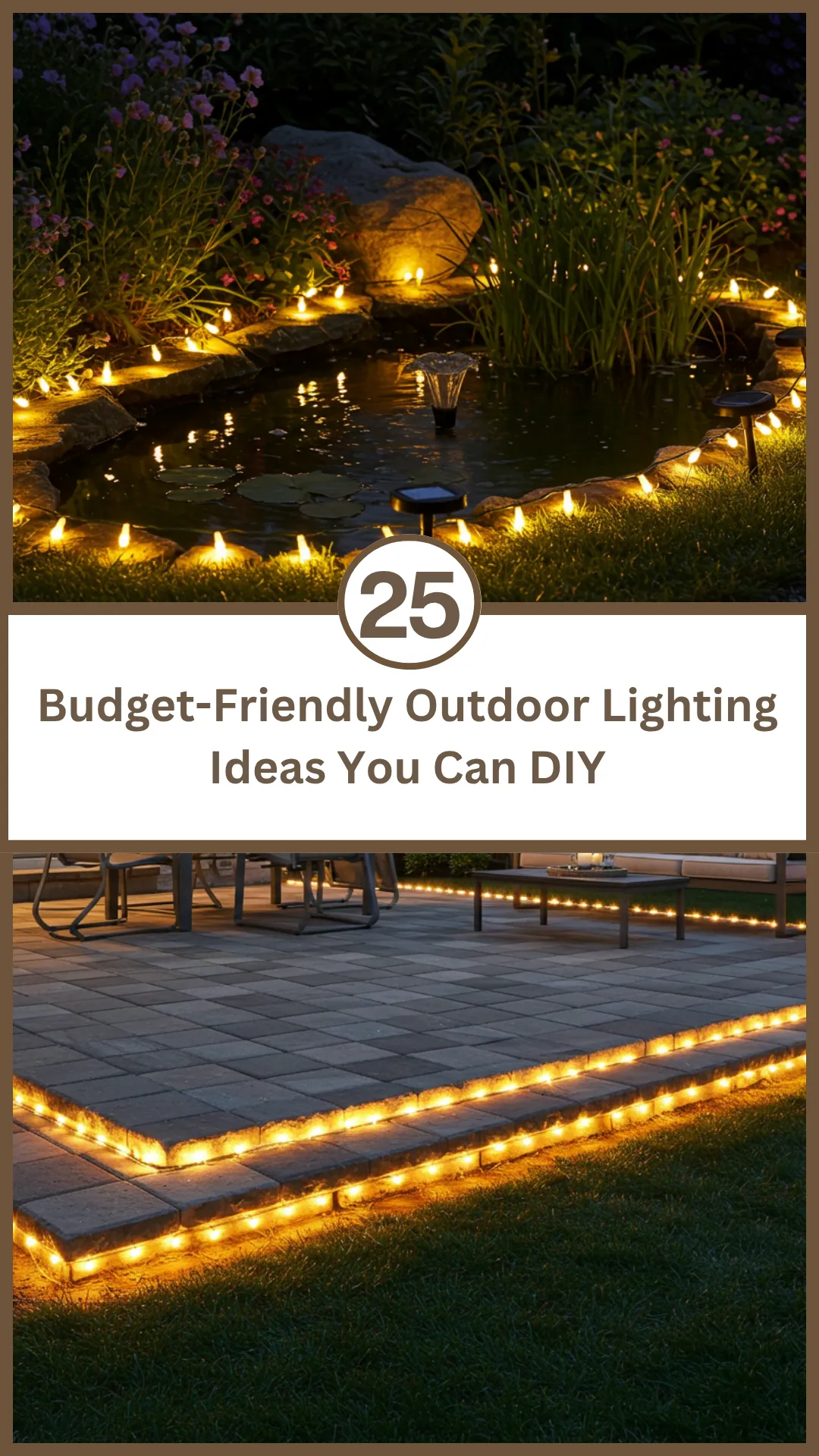 25 Budget-Friendly Outdoor Lighting Ideas You Can DIY - Top Cascade Flare