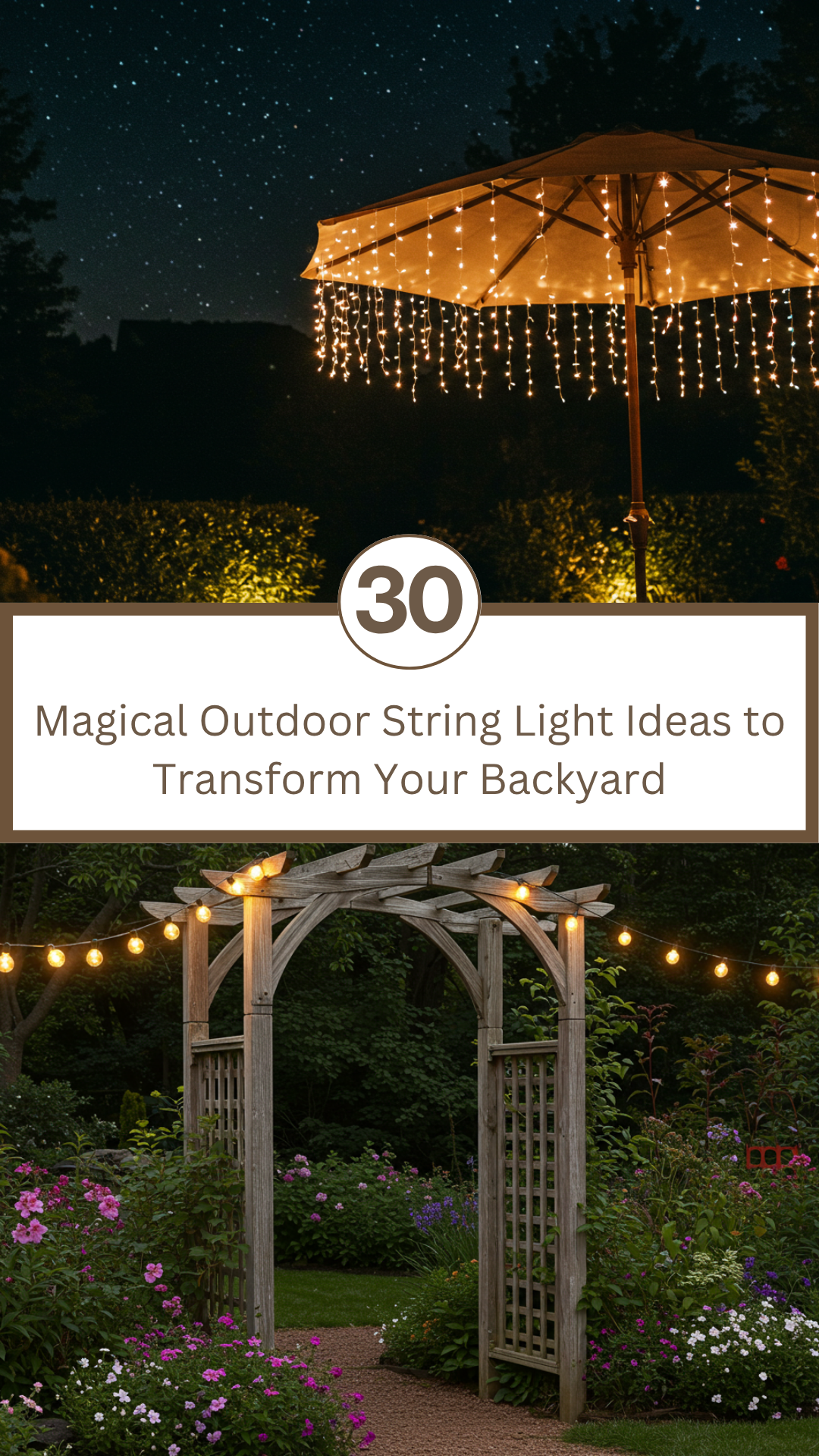 30 Magical Outdoor String Light Ideas to Transform Your Backyard - Top ...