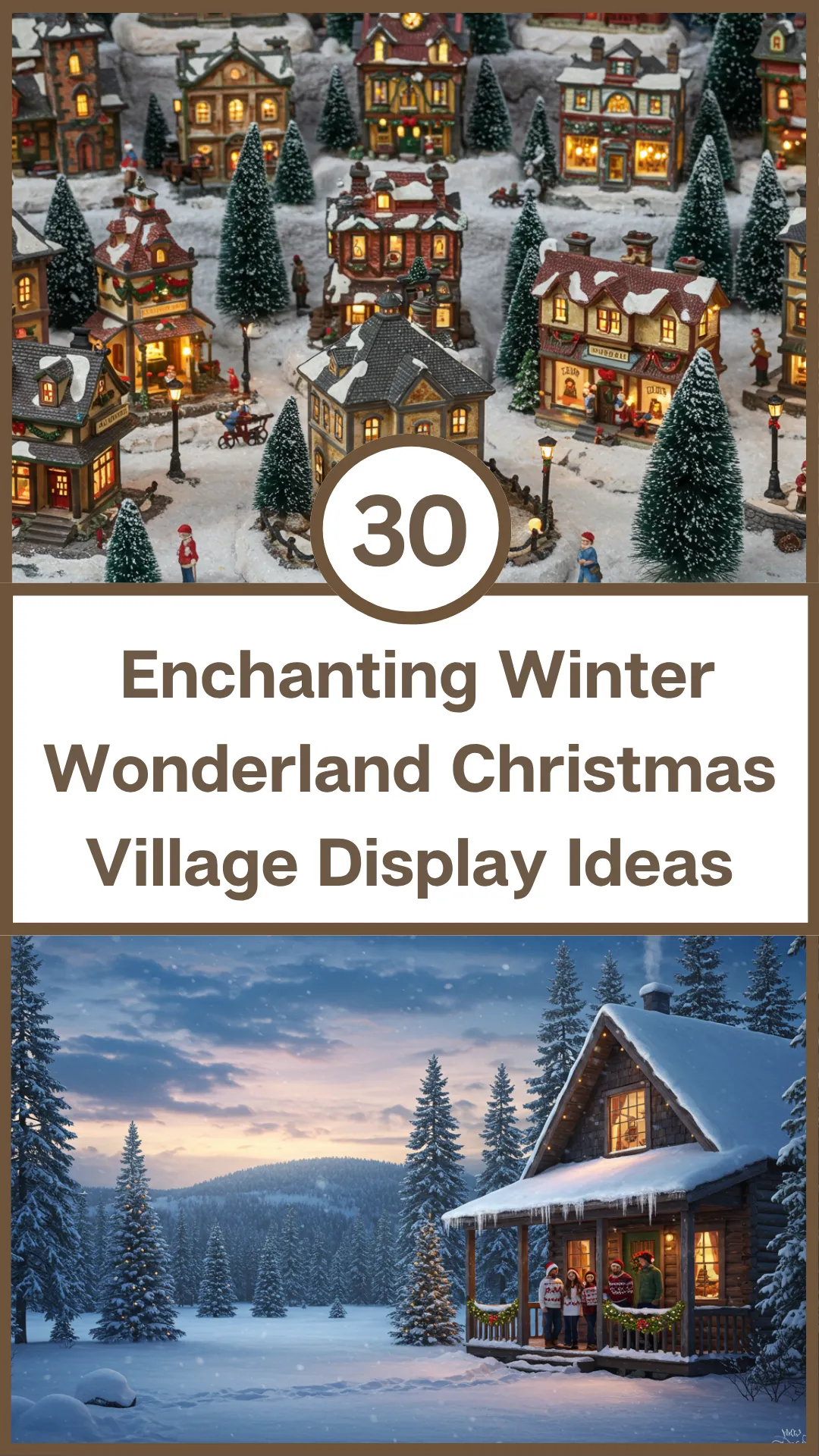 30 Enchanting Winter Wonderland Christmas Village Display Ideas - Top ...
